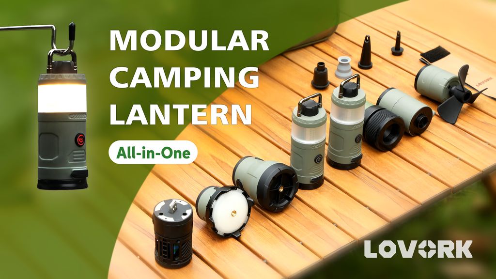 LOVORK ：Most multi-functional 7-in-1 Modular Camping Lantern ...