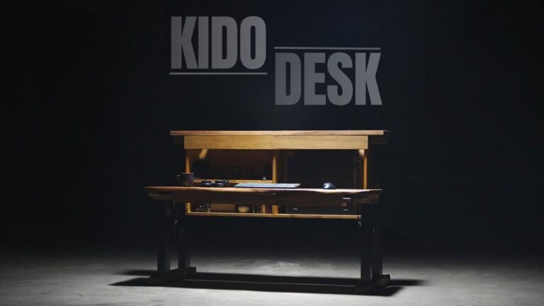 KIDO Desk — The Split‑Top Standing Desk That Hides Clutter ...